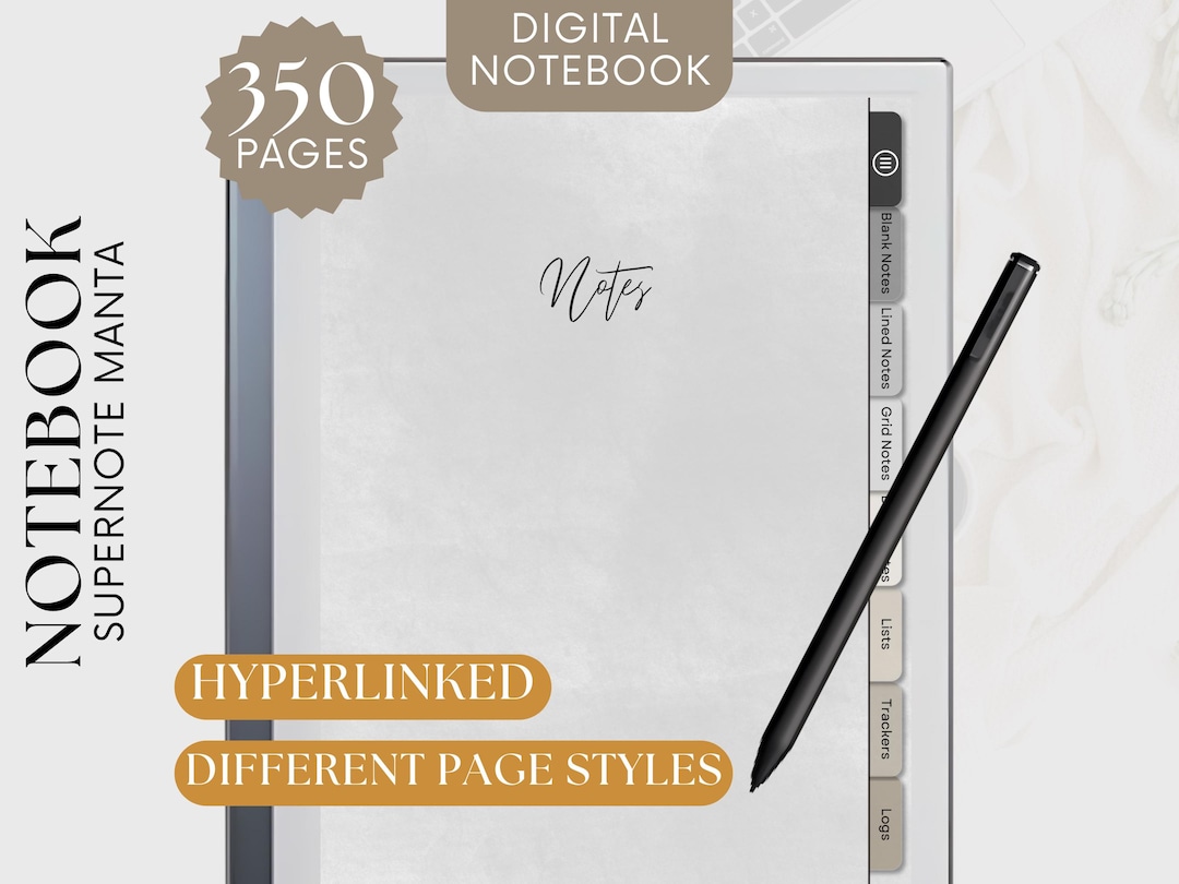 For Supernote Manta Notebook Templates | Minimalistic Supernote ...