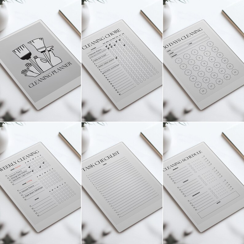 For Remarkable 2 Templates Cleaning Planner | Minimalistic Remarkable ...