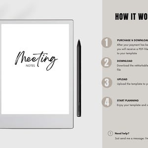For Supernote Meeting Templates | Supernote A5x A6x Nomad Planner ...