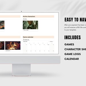 Dnd 5e Notion Template, Dnd Character Sheet Notion Dashboard, Digital ...