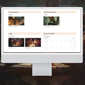 Dnd 5e Notion Template, Dnd Character Sheet Notion Dashboard, Digital ...