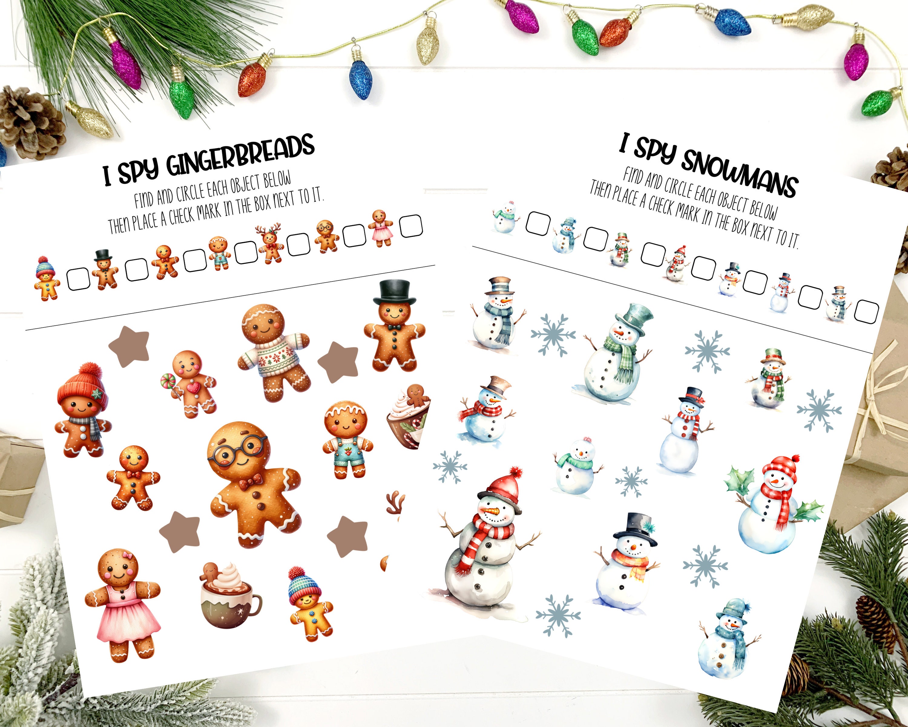 I Spy Christmas Packet - Etsy