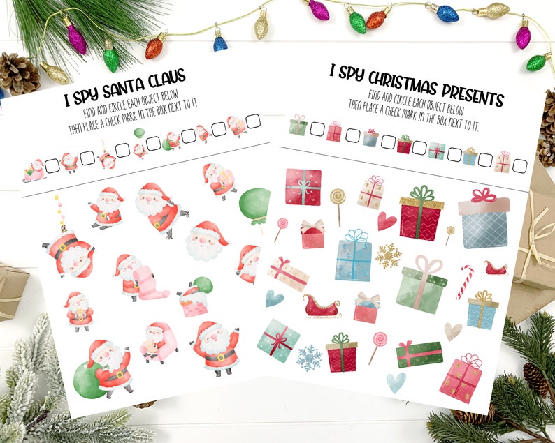 I Spy Christmas Packet - Etsy