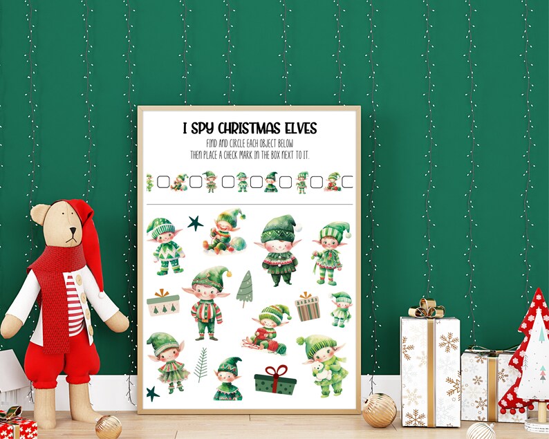 I Spy Christmas Packet - Etsy