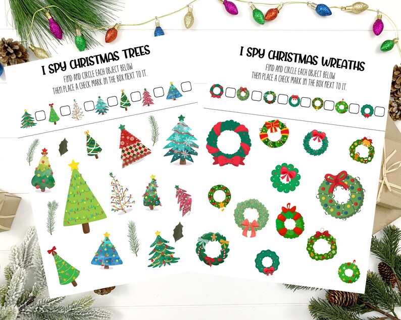 I Spy Christmas Packet - Etsy