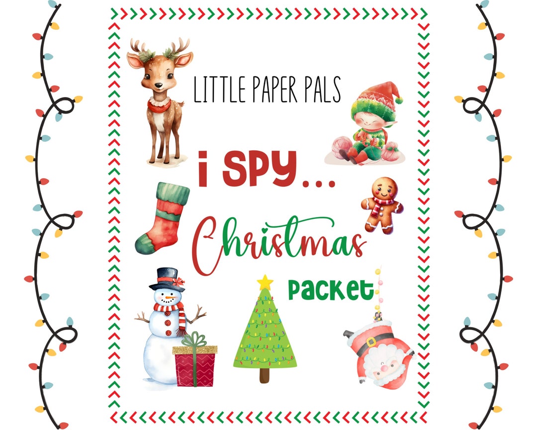I Spy Christmas Packet - Etsy