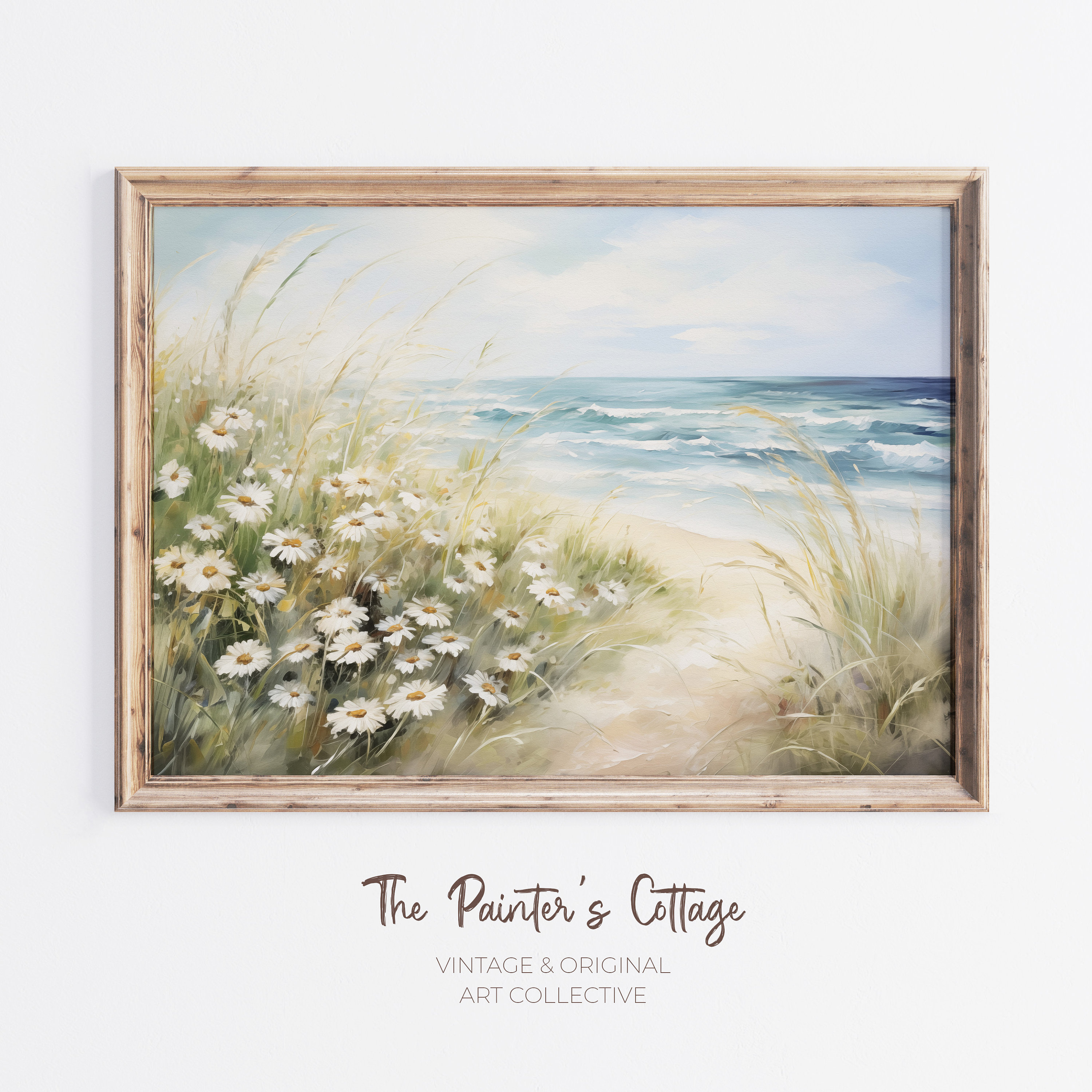 Beachy Wall Art, Coastal Summer Printable Ocean Art, Beach House Decor ...