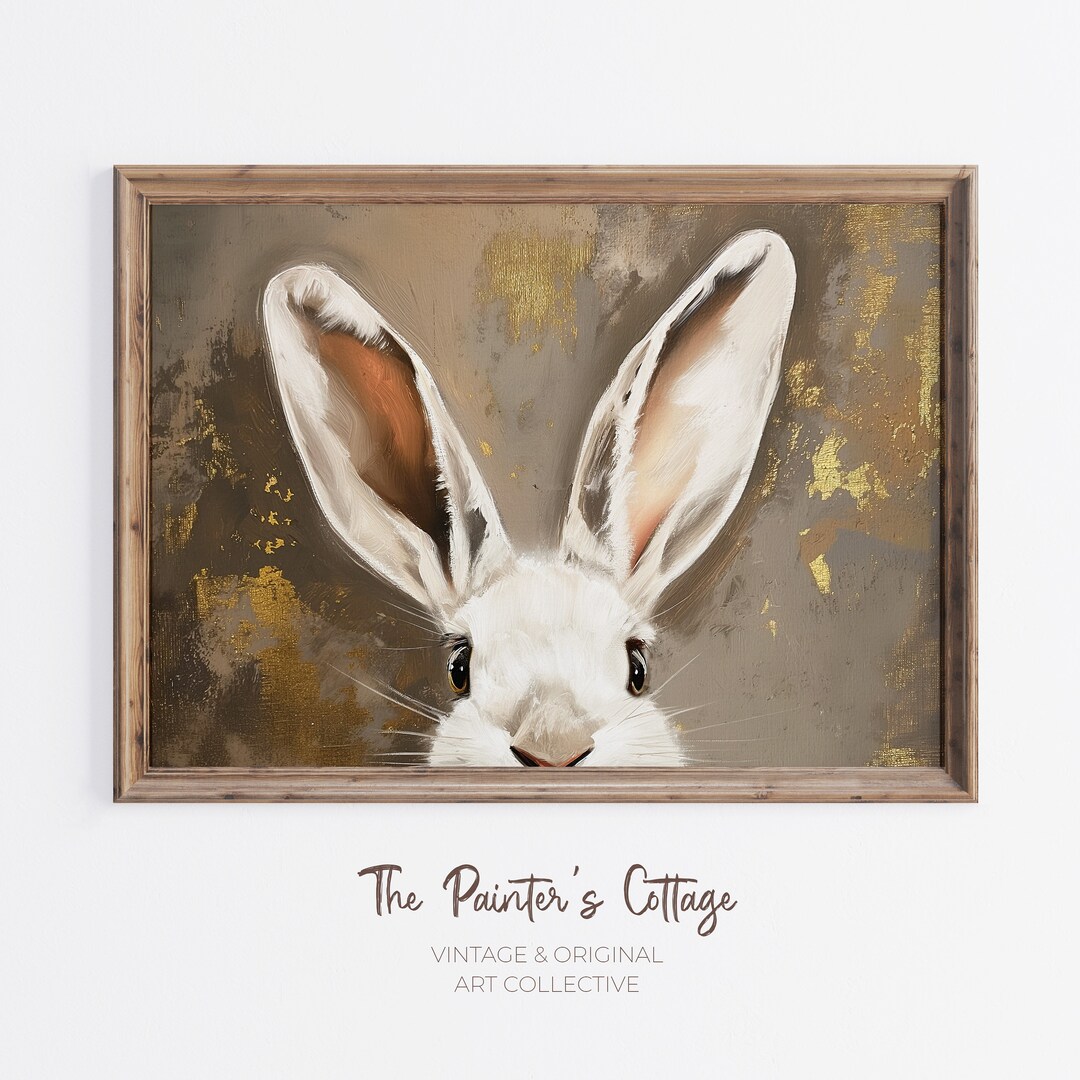 Cute Bunny Printable, Modern Easter Art, Funny Bunny Wall Art, Easter ...