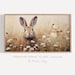 Bunny Wildflower, Vintage Easter Tv Frame Art, Easter Bunny Tv Art ...