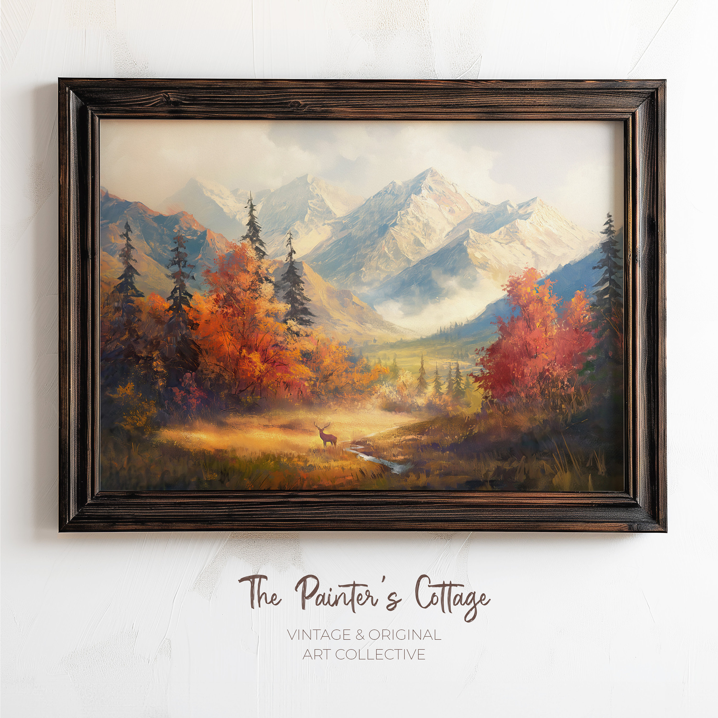 Fall Printable Art, Mountain Wall Art, Wilderness Print Fall Decor ...