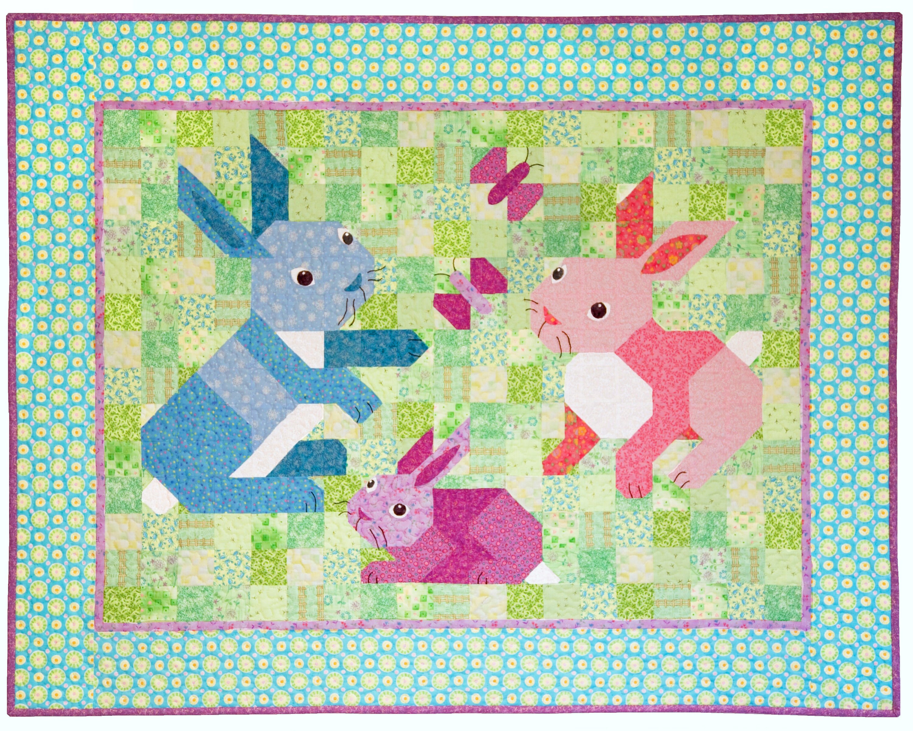 Hop, Skip and Jump, Bunnies Quilt Pattern - Etsy