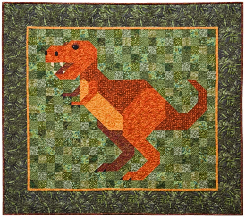 Gus the T-rex, Quilt Pattern - Etsy