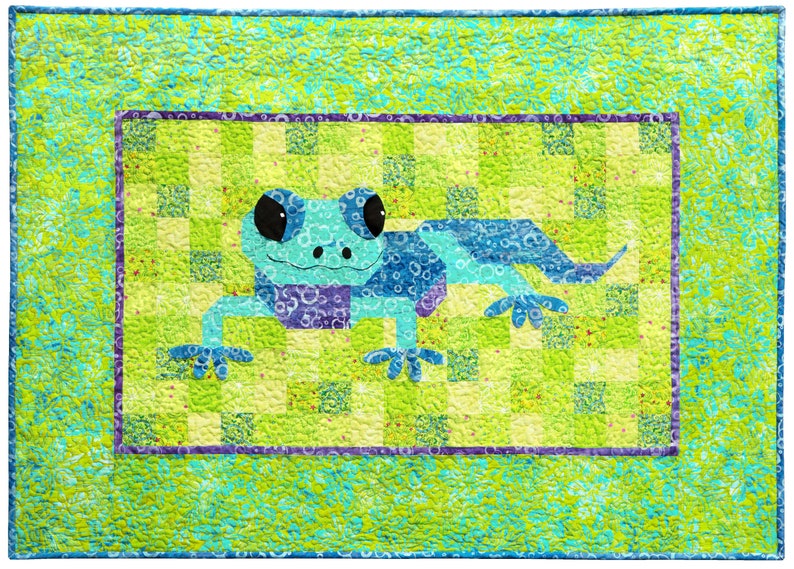 Art the Gecko, Quilt Pattern - Etsy