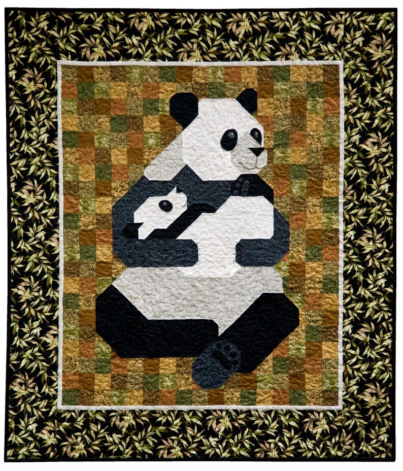 Mah and Jong Panda Bears, Quilt Pattern - Etsy