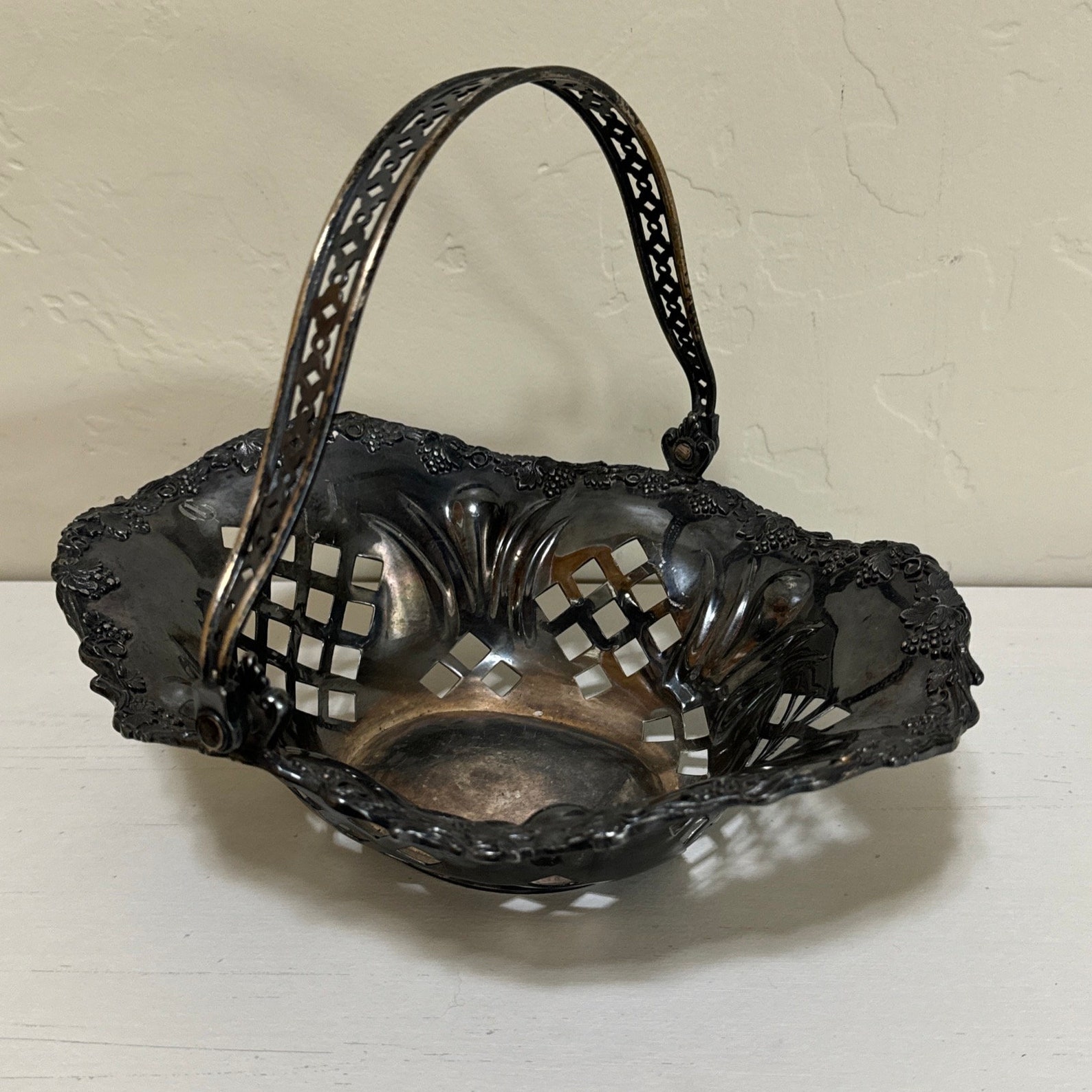 Antique Signed Forbes Silver CO Quadruple Plated #252 Basket Hinged ...