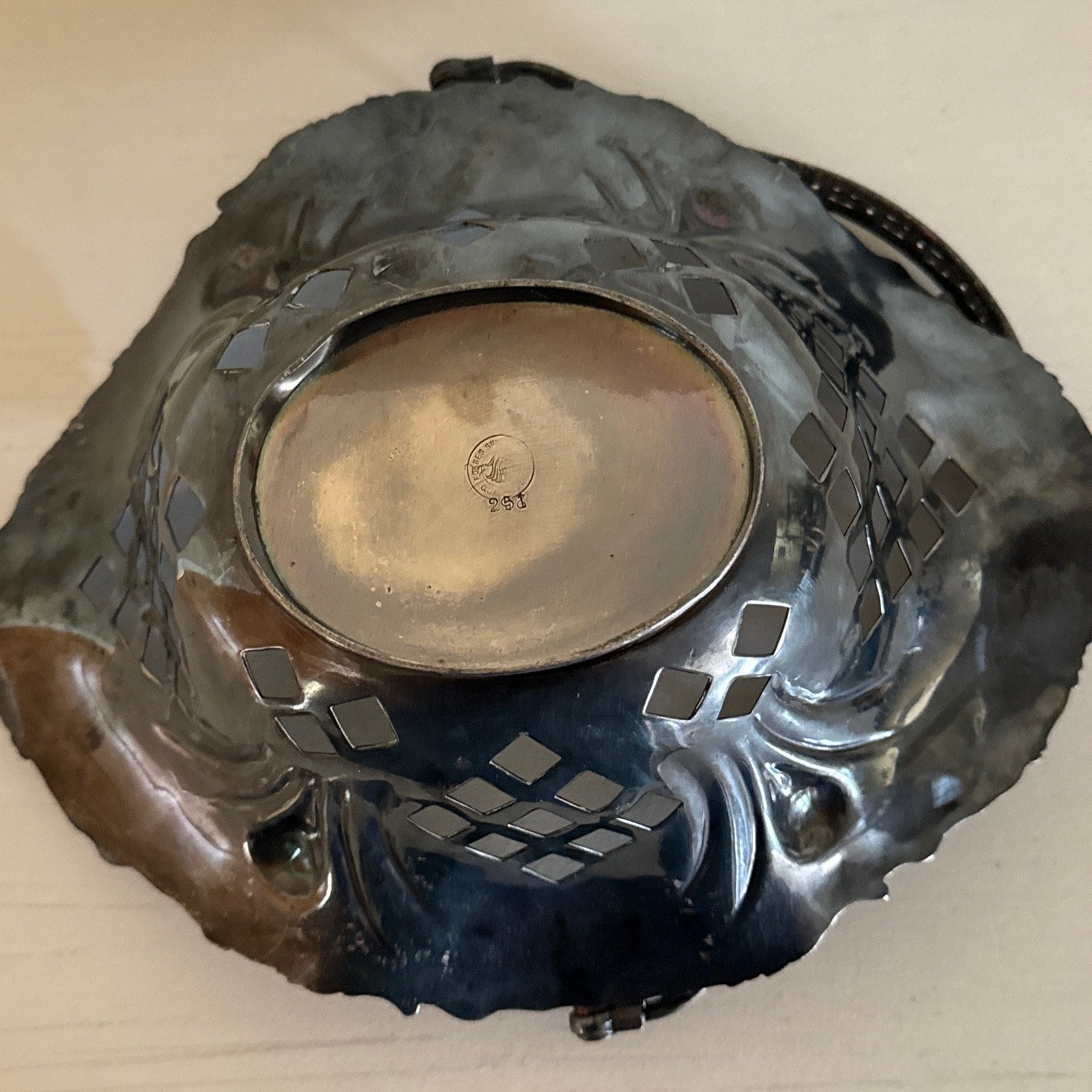 Antique Signed Forbes Silver CO Quadruple Plated #252 Basket Hinged ...