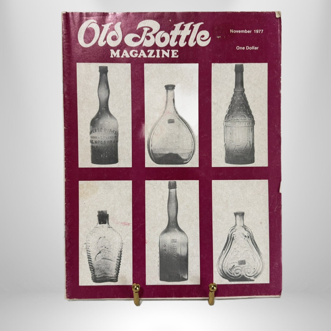 Old Bottle Magazine November 1977 Vintage. Pink Cover - Etsy