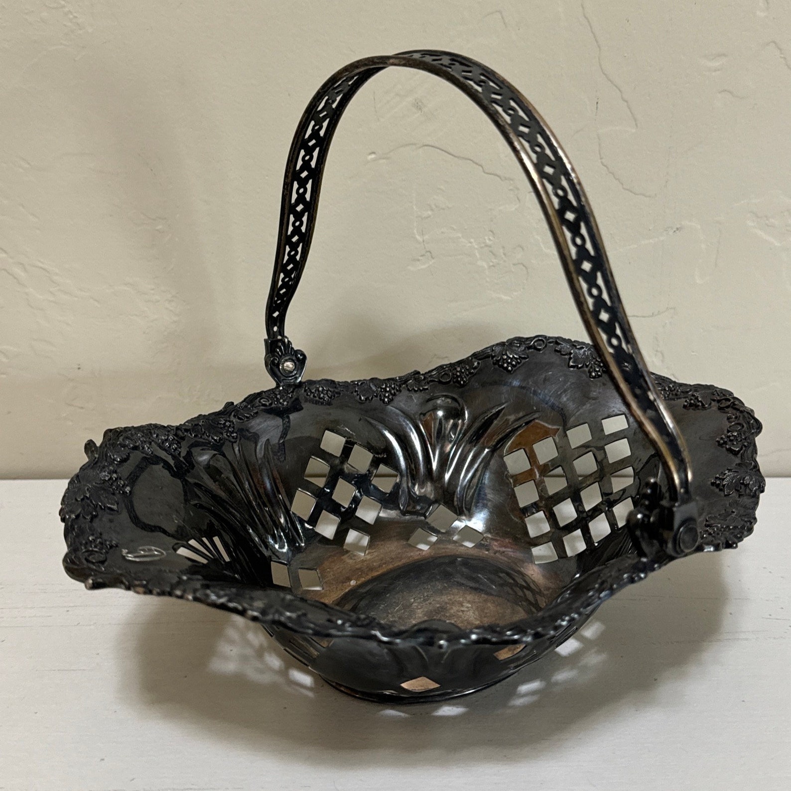 Antique Signed Forbes Silver CO Quadruple Plated #252 Basket Hinged ...