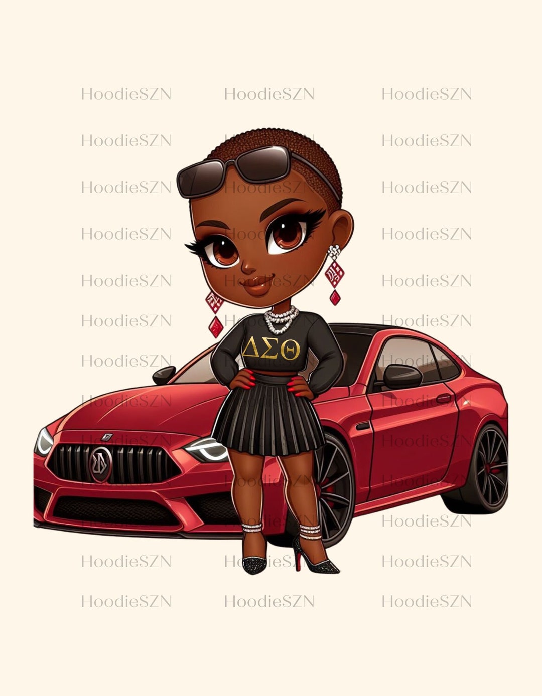 DST 1913 Chibi Prints Delta Sigma Theta Sorority SVG, PNG Bundle - Etsy
