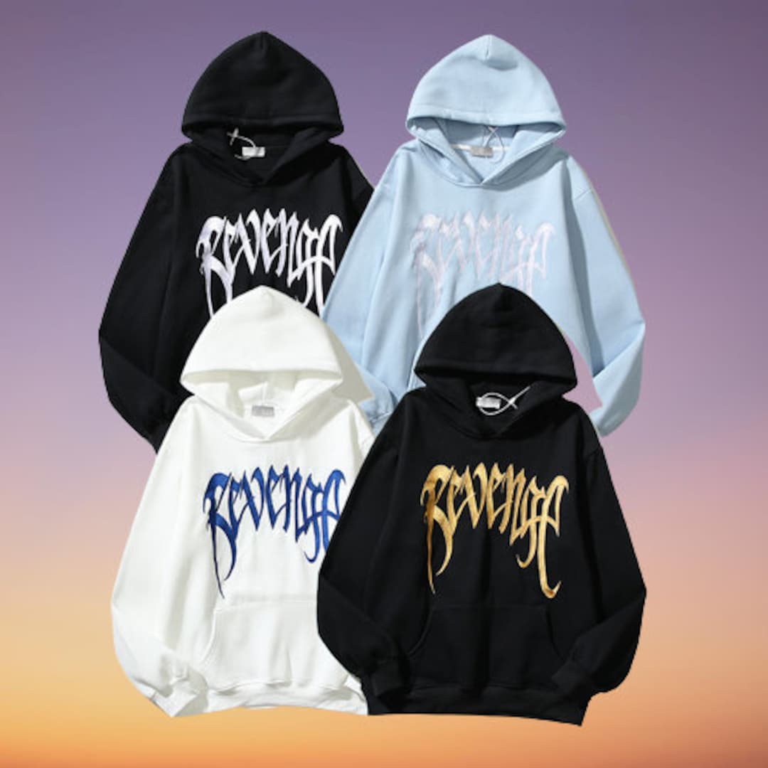 Revenge Hoodie With Graphic Print and Pullover Closure - Etsy