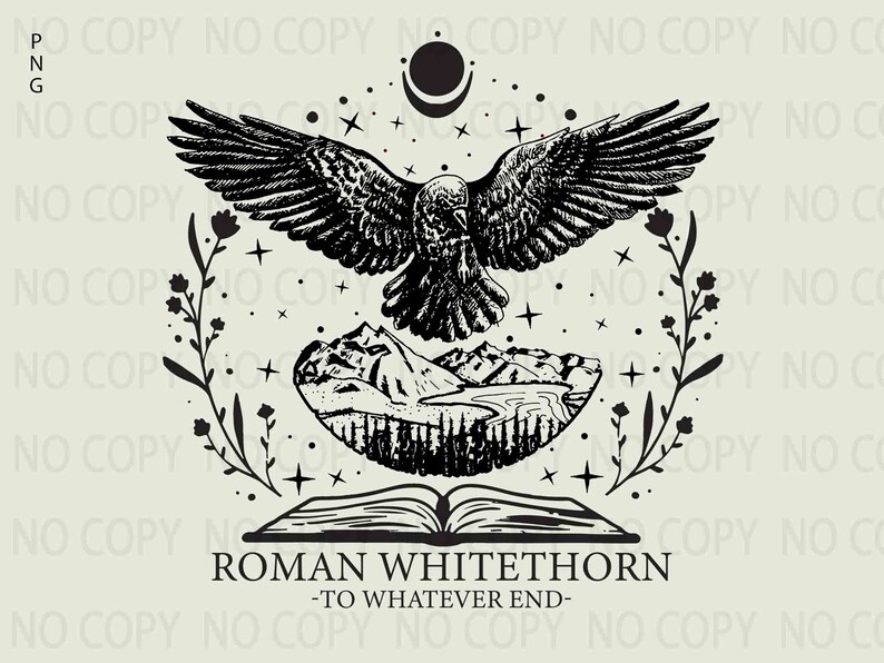 Vintage Roman Whitethorn Design Png Rowan Whitehorn Png to - Etsy