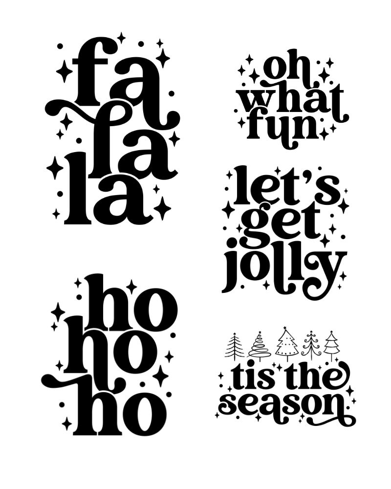 Retro Christmas SVG | Fa La La SVG | Ho Ho Ho Svg L Cute Christmas SVG ...