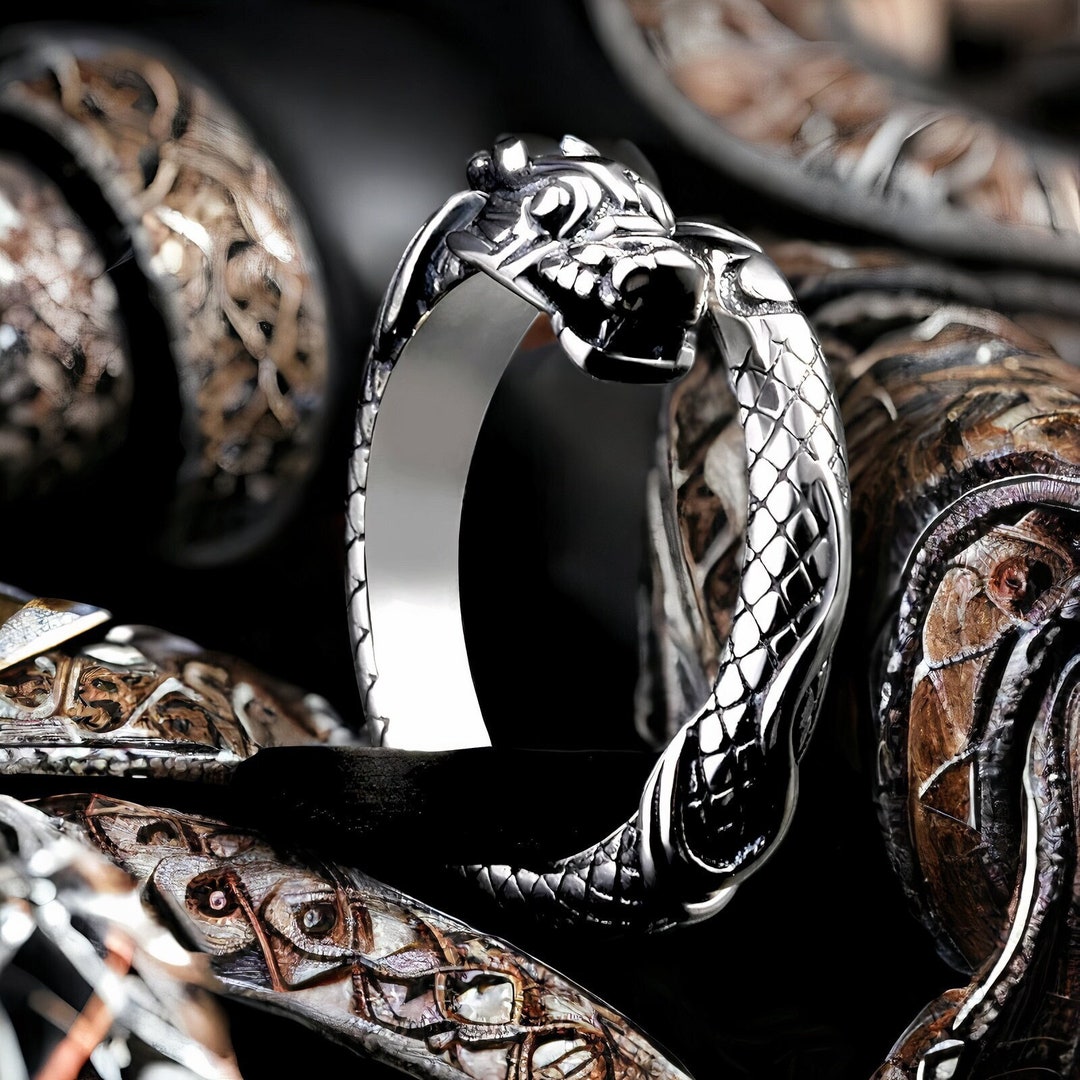 Vintage Chinese Dragon Ring Adjustable Open Ring Silver - Etsy