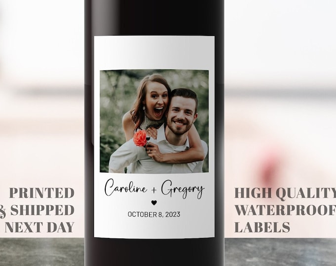 Photo Wine Label, Create Your Own Wine Label, Personalized Wine Label ...
