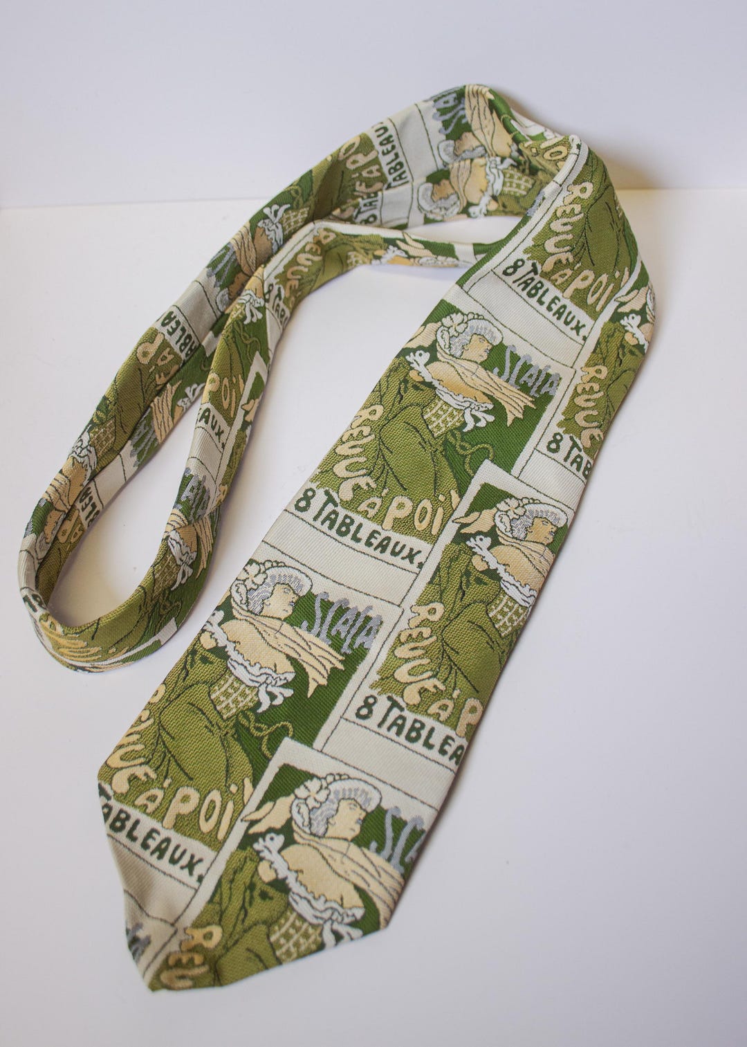 Vintage Art Nouveau Unique Novelty Printed Necktie - Etsy