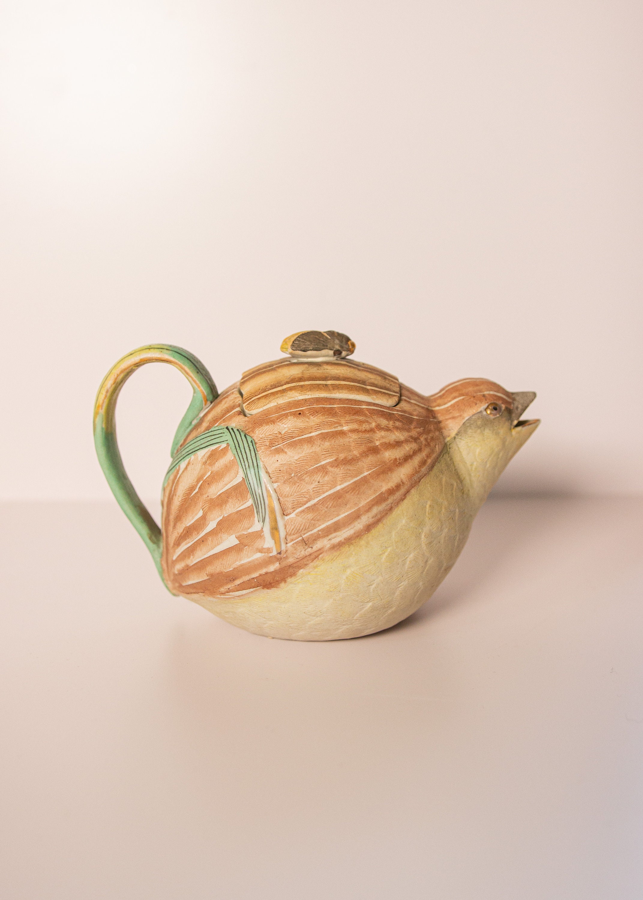 Vintage 1940s Quail Bird Teapot With Firefly Antique - Etsy