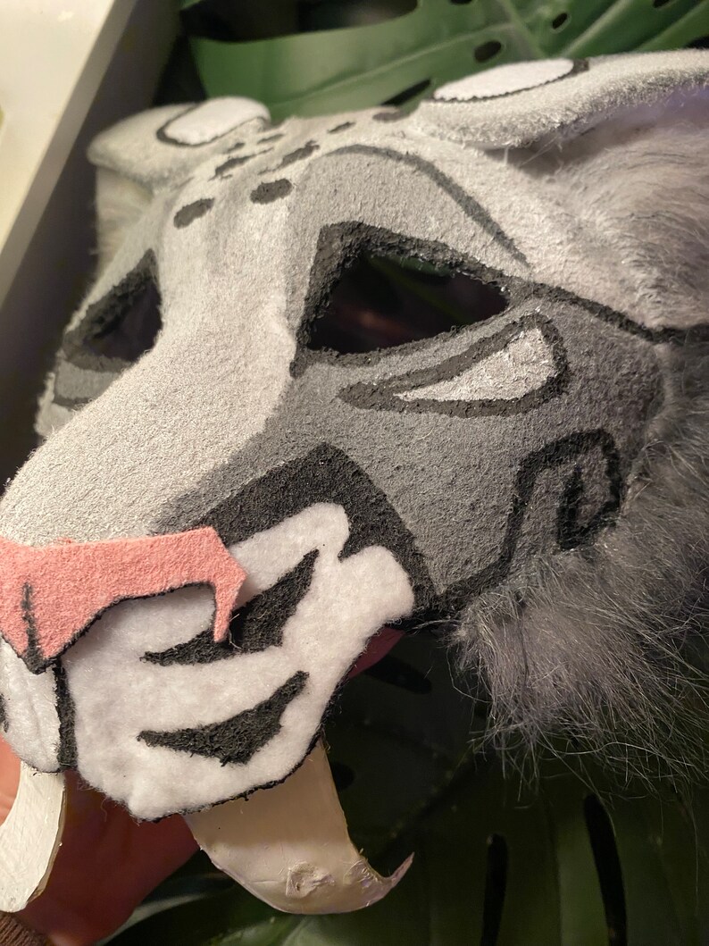 Saber Tooth Mask - Etsy