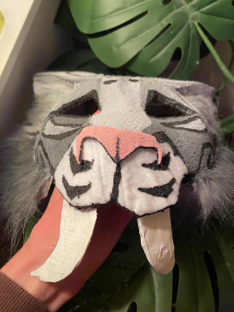 Saber Tooth Mask - Etsy