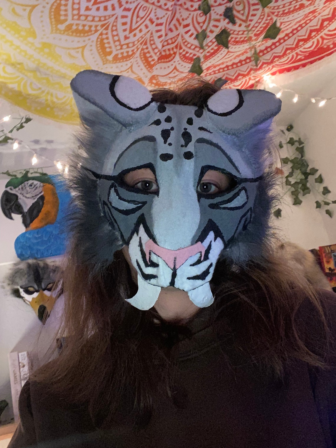 Saber Tooth Mask - Etsy