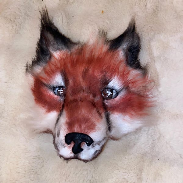 Red Fox Therian Mask - Etsy
