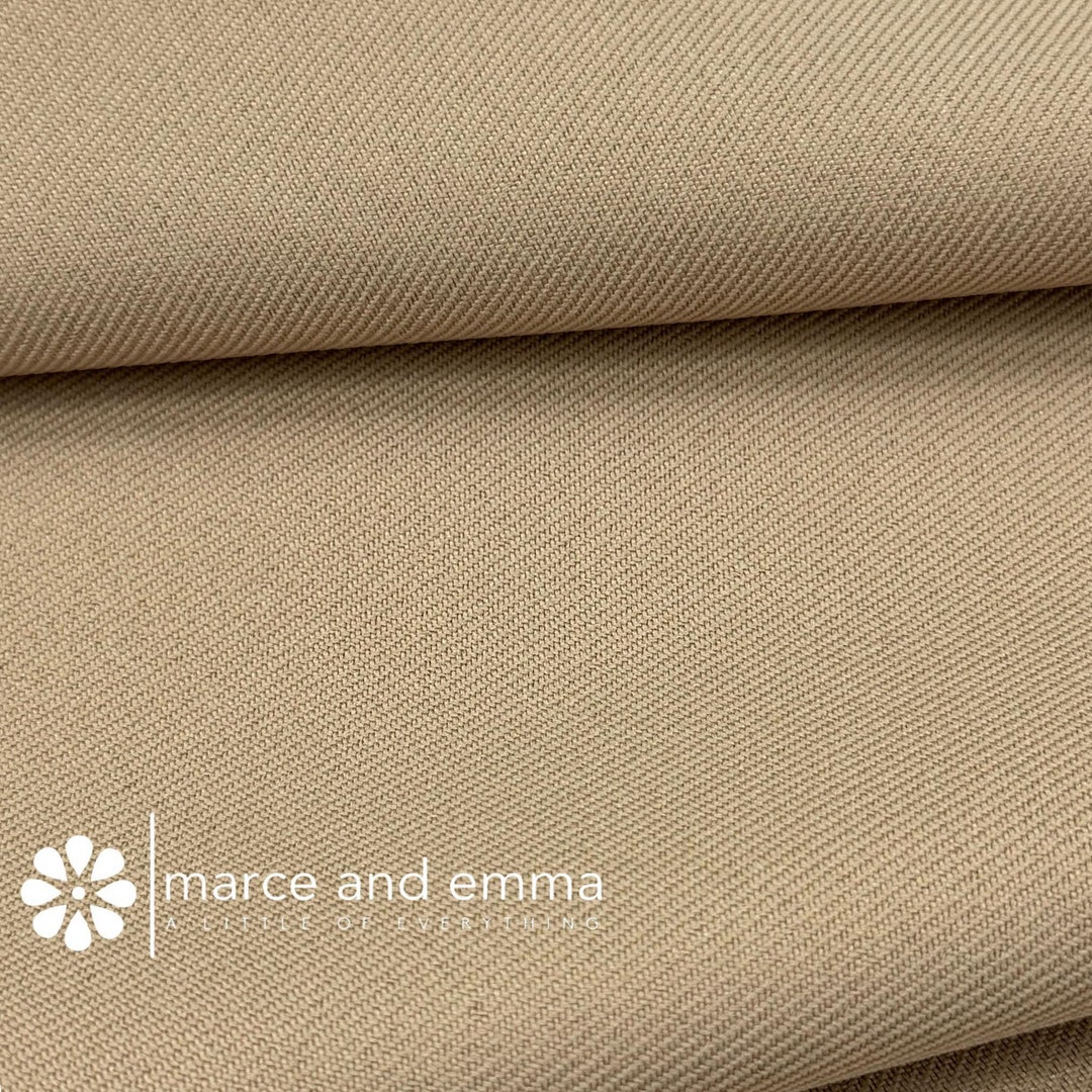 Camel Gabardine Fabric for Suits Polyester Gabardine by the Yard Fabric ...