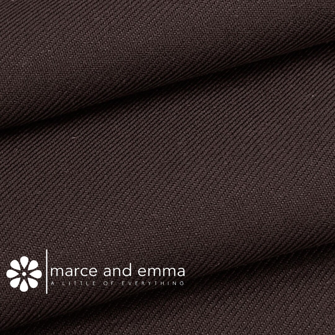 Brown Gabardine Fabric for Suits Polyester Gabardine by the Yard Fabric ...