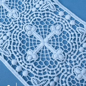 Liturgical Lace Trim With Cross Catholic Altar Lace Décor Prayer Table ...