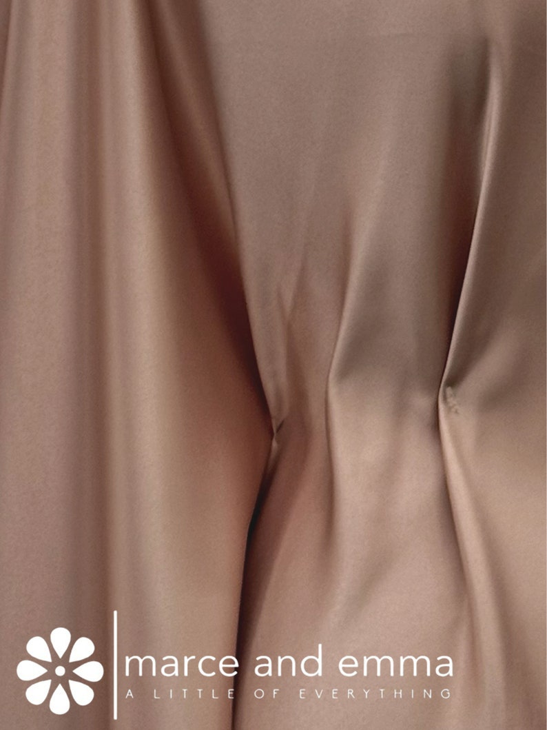 Rose Gold Smooth Bridal Satin by the Yard Dull Satin Bridal Dress Matte ...