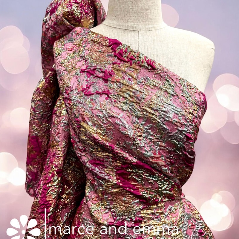 Brocade Metallic Jacquard - Etsy
