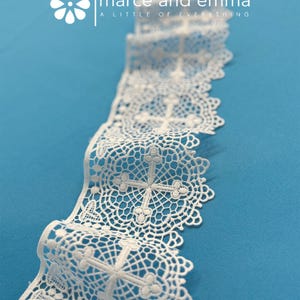 Cross Liturgical Lace Trim Insertion Cross Catholic Altar Lace Décor ...
