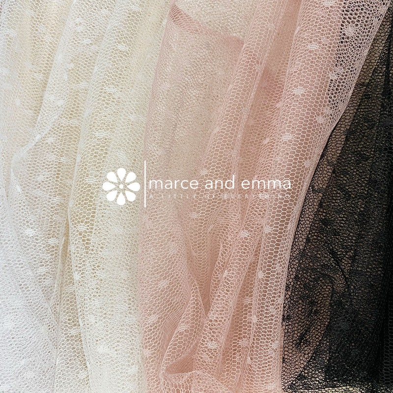 Veil Net Polka Dot Fabric - Etsy