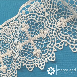 Cross Liturgical Lace Trim Insertion Cross Catholic Altar Lace Décor ...