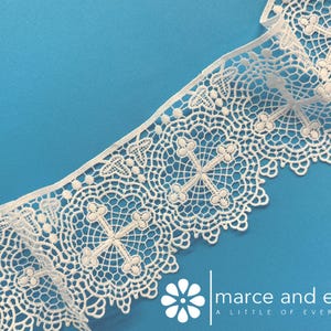 Cross Liturgical Lace Trim Insertion Cross Catholic Altar Lace Décor ...