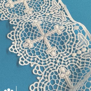 Cross Liturgical Lace Trim Insertion Cross Catholic Altar Lace Décor ...