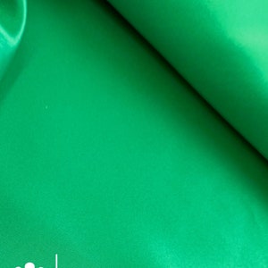 Emerald Smooth Bridal Satin by the Yard Dull Satin Bridal Dress Matte ...
