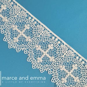 Cross Liturgical Lace Trim Insertion Cross Catholic Altar Lace Décor ...