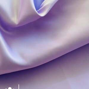 Lavender Smooth Bridal Satin by the Yard Dull Satin Bridal Dress Matte ...