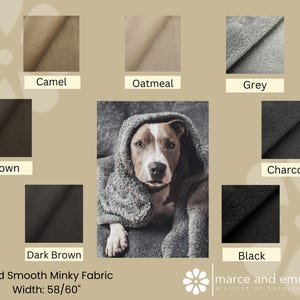 Minky Fabric by the Yard Smooth Minkie Fabric for Baby Blanket Soft Fur ...