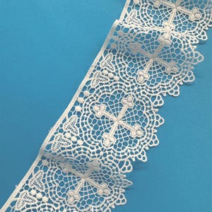Cross Liturgical Lace Trim Insertion Cross Catholic Altar Lace Décor ...