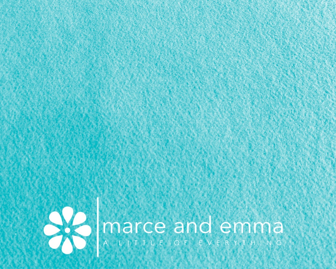 Aqua Acrylic Felt for Craft Projects Aqua Felt for Sewing Material Felt ...